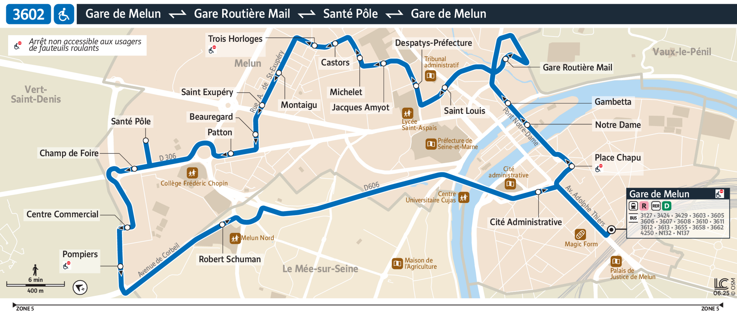 Bus Ligne 3602 : plan, arrêts et horaires en temps réel | Bonjour RATP