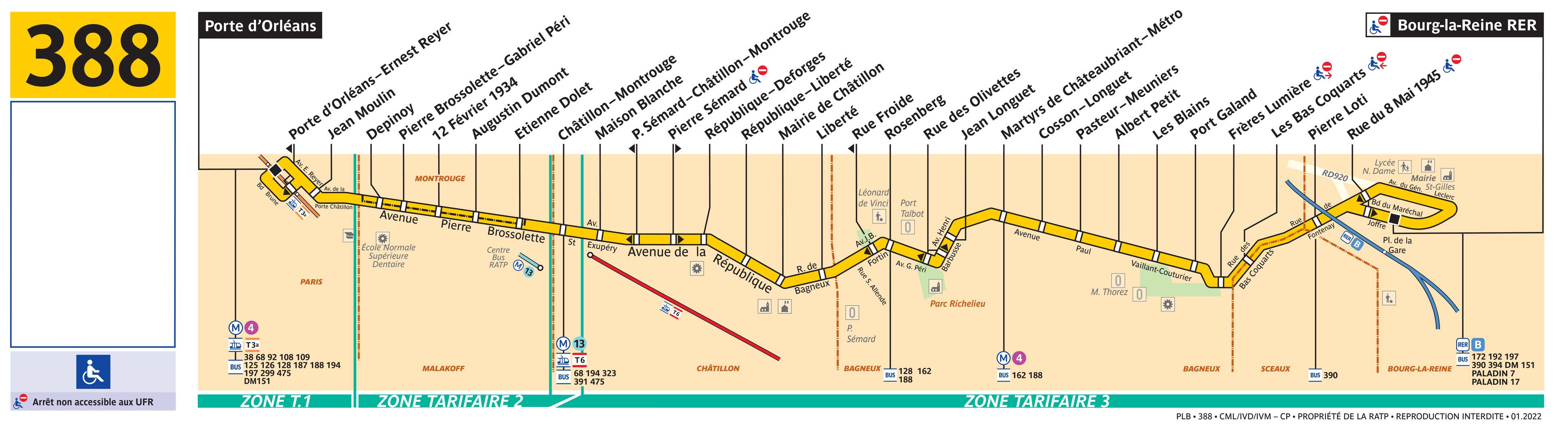 Bus Ligne 388 : plan, arrêts et horaires en temps réel | Bonjour RATP