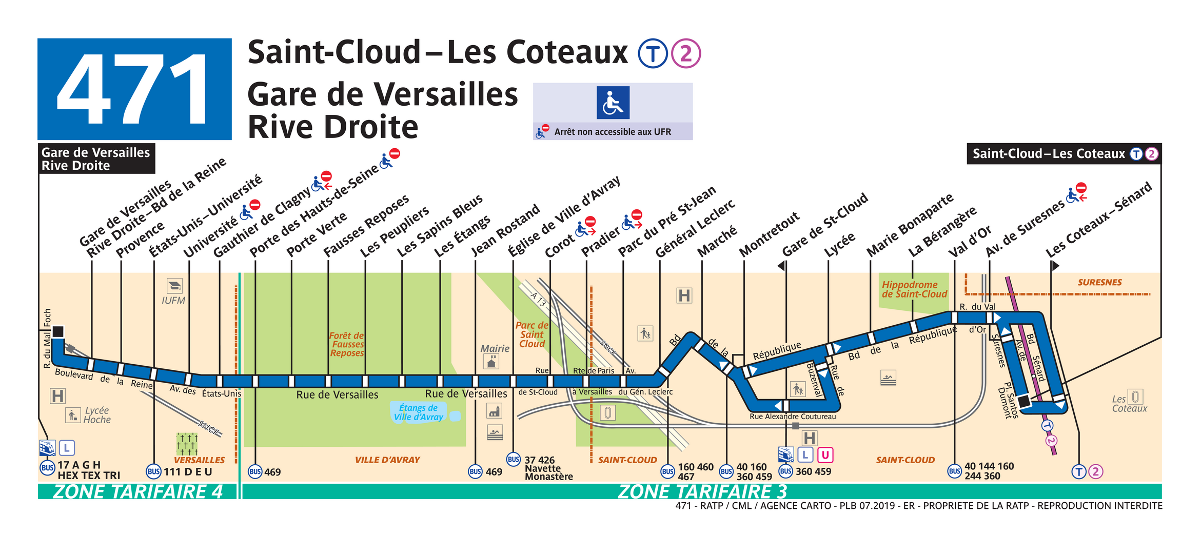 Bus Ligne 471 : plan, arrêts et horaires en temps réel | Bonjour RATP