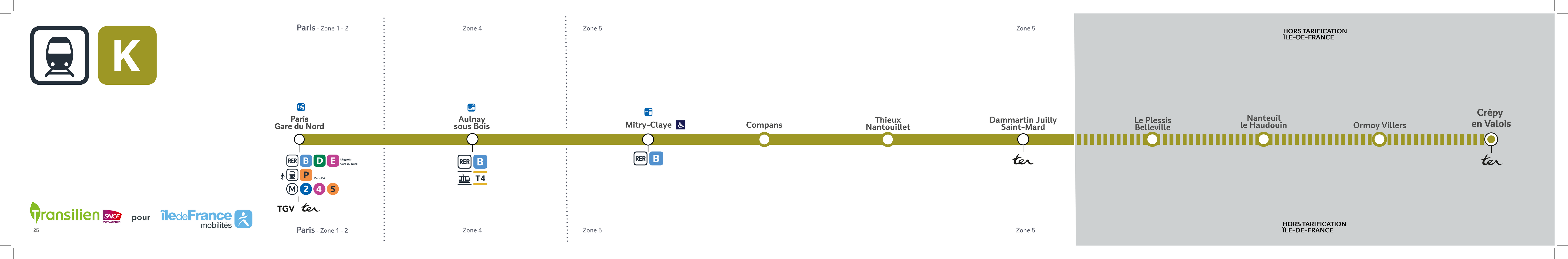 Transilien Line k: map, stops, and real-time schedules | Bonjour RATP