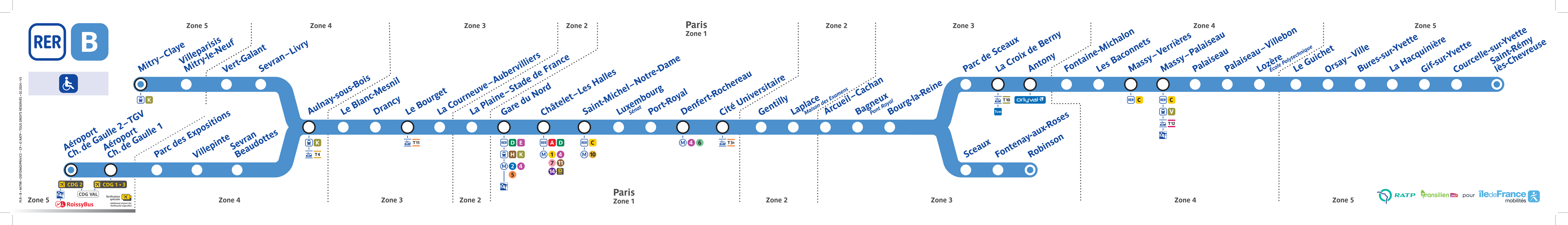 RER Line b: map, stops, and real-time schedules | Bonjour RATP