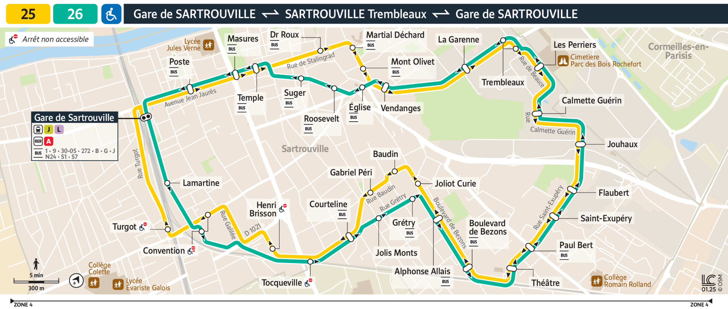 Bus Ligne 26 : plan, arrêts et horaires en temps réel | Bonjour RATP
