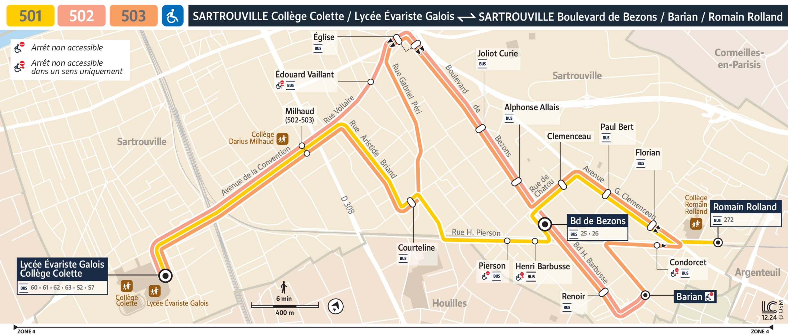 Bus Ligne 503 : plan, arrêts et horaires en temps réel | Bonjour RATP