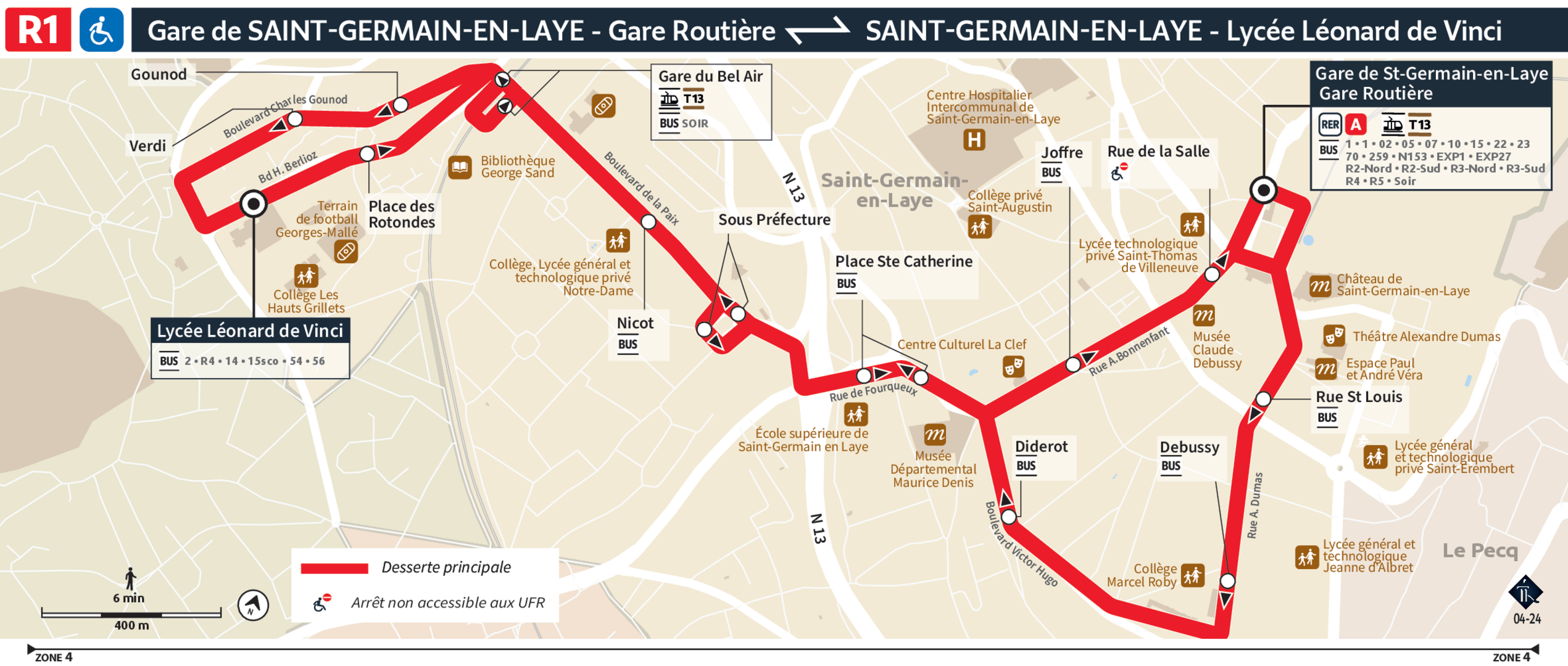 Bus Ligne R1 : plan, arrêts et horaires en temps réel | Bonjour RATP