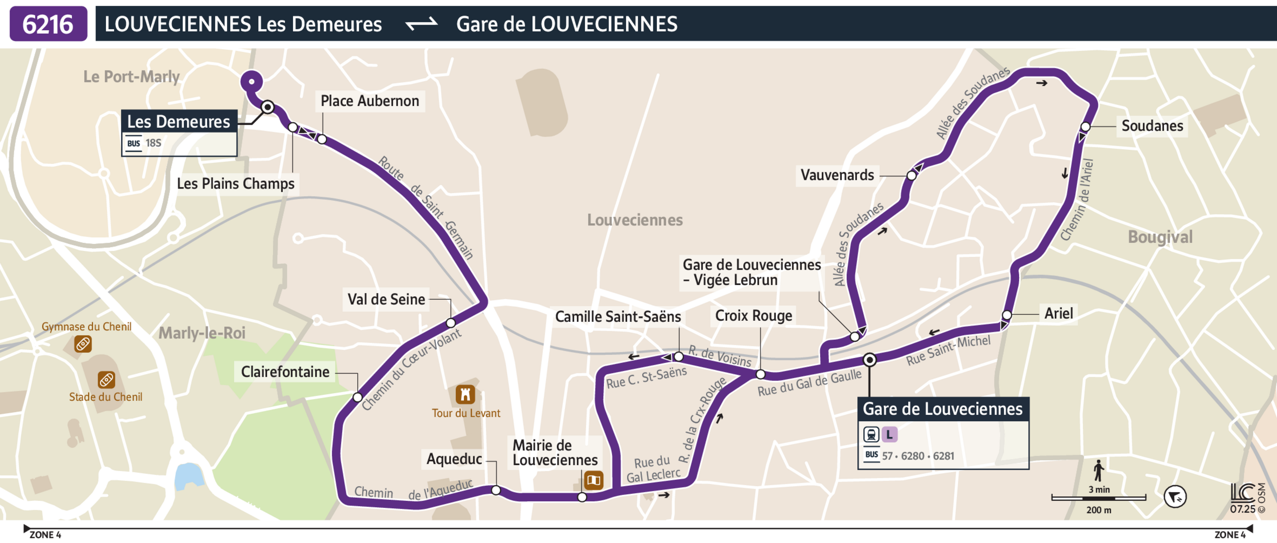Bus Ligne 6216 : plan, arrêts et horaires en temps réel | Bonjour RATP