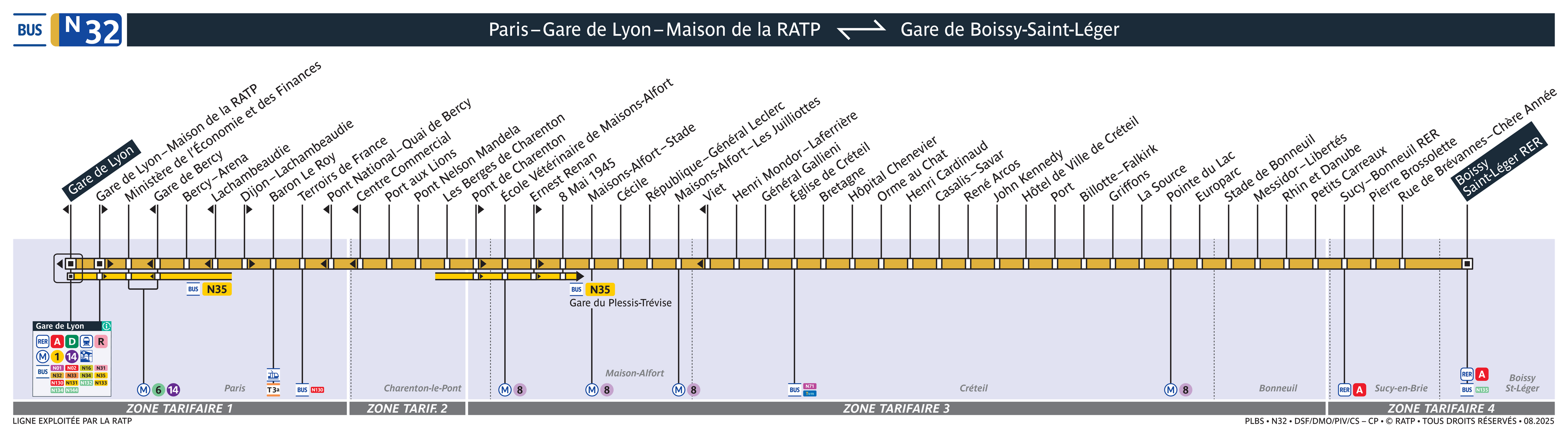 Noctilien Line : map, stops, and real-time schedules | Bonjour RATP
