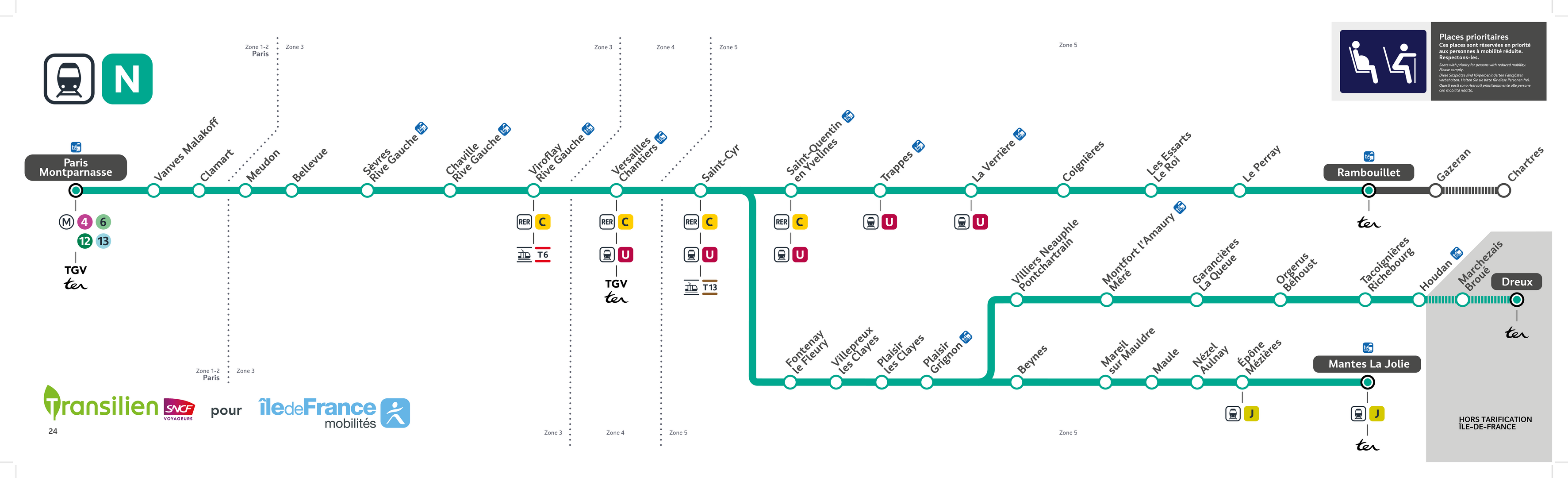 Transilien Line n: map, stops, and real-time schedules | Bonjour RATP