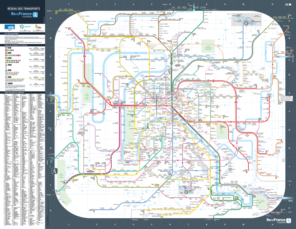 Plan du RER de Paris et Île-de-France | Bonjour RATP