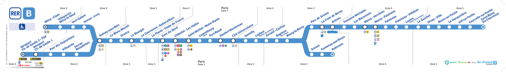 RER ligne B : plan, arrêts et horaires en temps réel