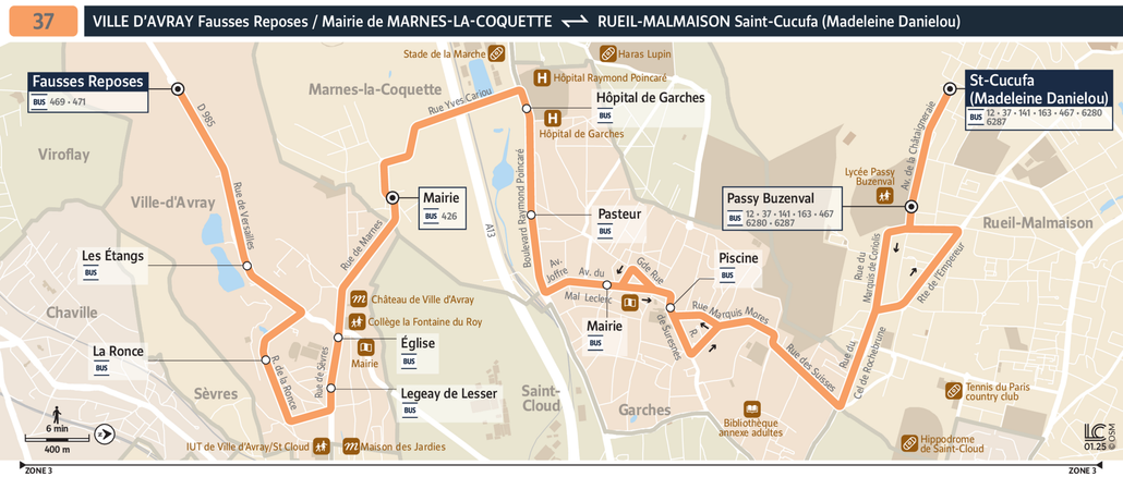 Bus Line : map, stops, and real-time schedules | Bonjour RATP