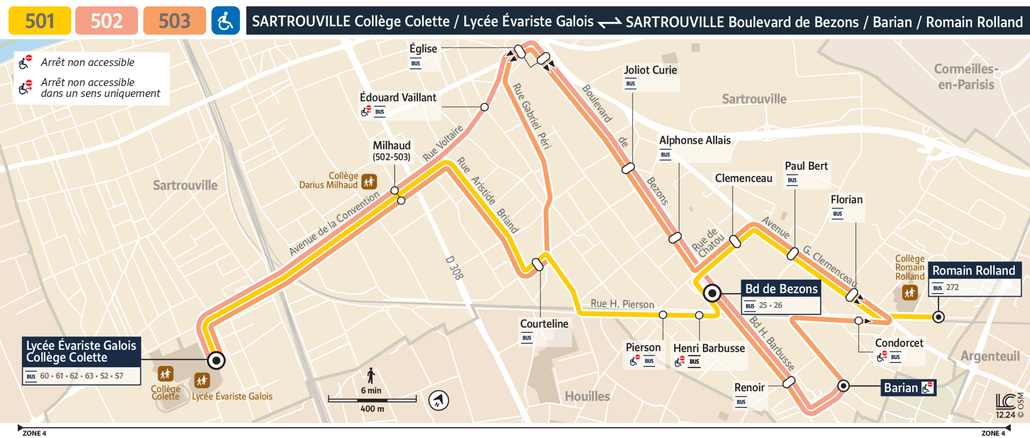 Bus Ligne 503 : plan, arrêts et horaires en temps réel | Bonjour RATP