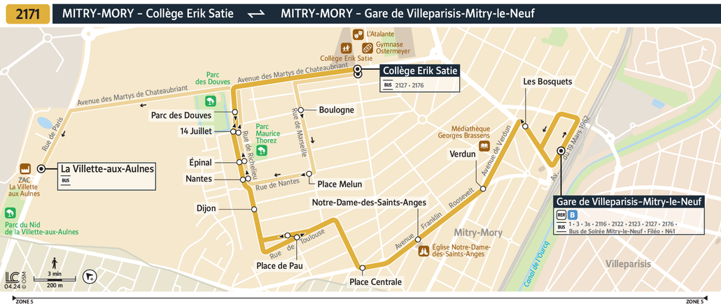 Bus Line : map, stops, and real-time schedules | Bonjour RATP