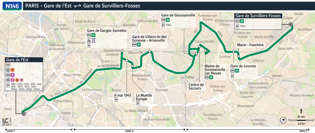 Noctilien Line : map, stops, and real-time schedules | Bonjour RATP